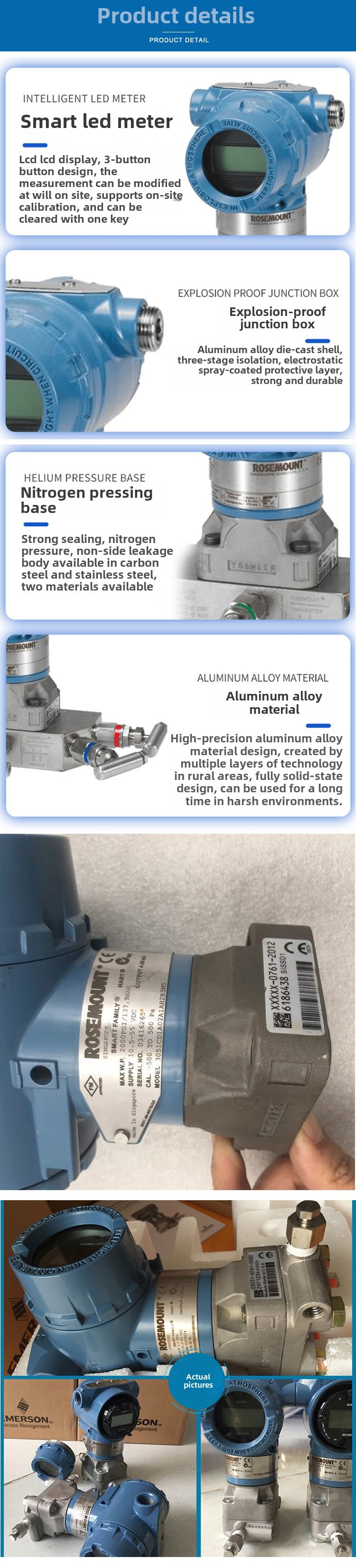 Rosemount 2051C Coplanar Pressure Transmitter - ymzdcs