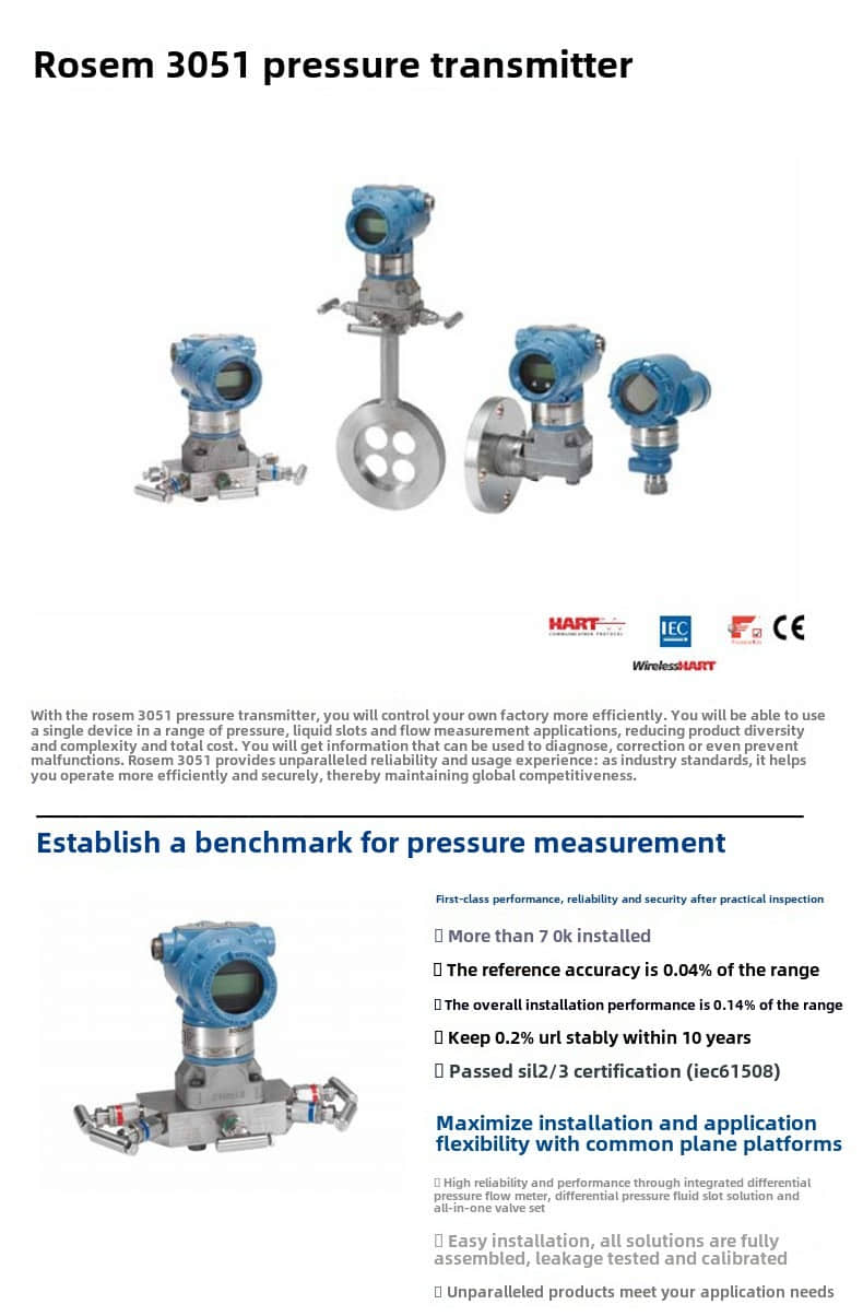Rosemount 3051CD Differential Pressure Transmitter - ymzdcs
