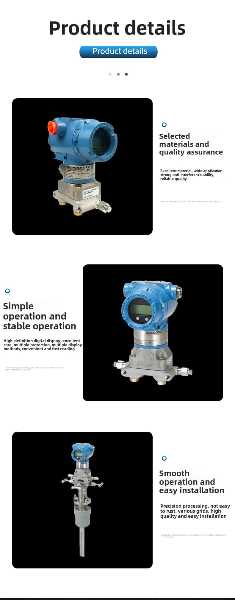 Rosemount 3051CG Gauge Pressure Transmitter - ymzdcs