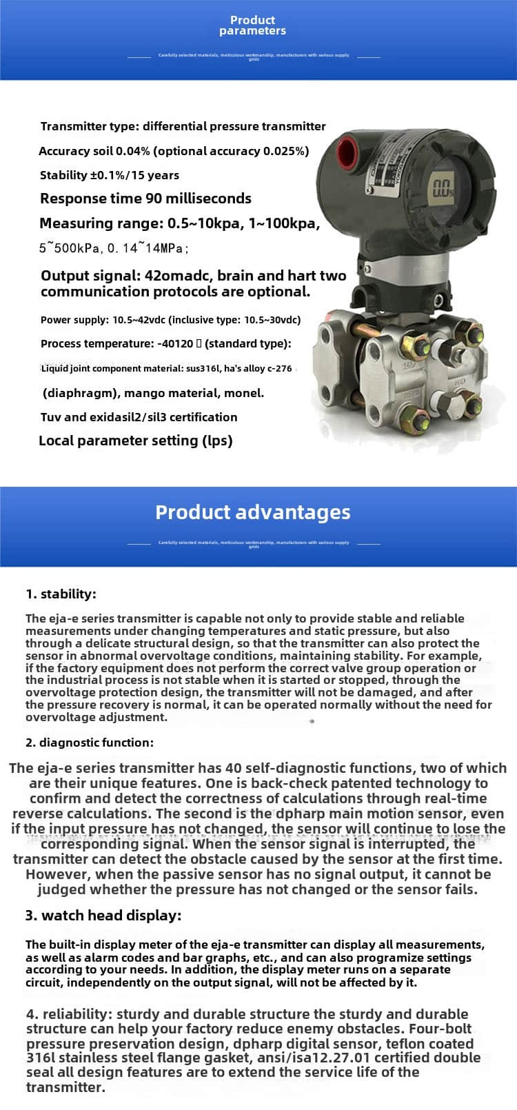 Yokogawa EJA110A Differential Pressure Transmitter - ymzdcs